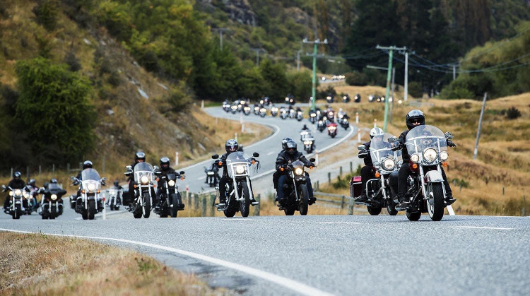 260 Harleys head to Coast - Greymouth Star